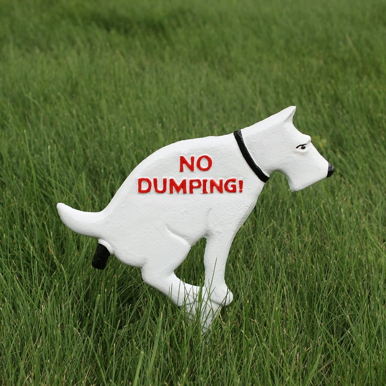 No Dumping Dog Sign