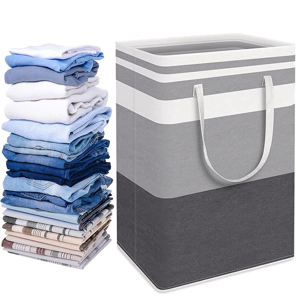 FUNNYFAIRYE Large Laundry Basket, Waterproof, Freestanding Laundry ...