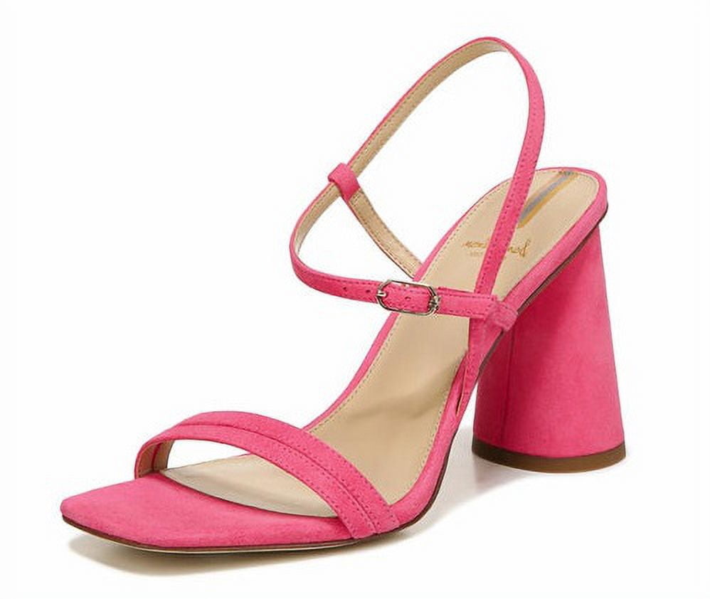 Sam Edelman Kit Dahlia Pink Square Toe Slingback Cylindrical Block Heel ...