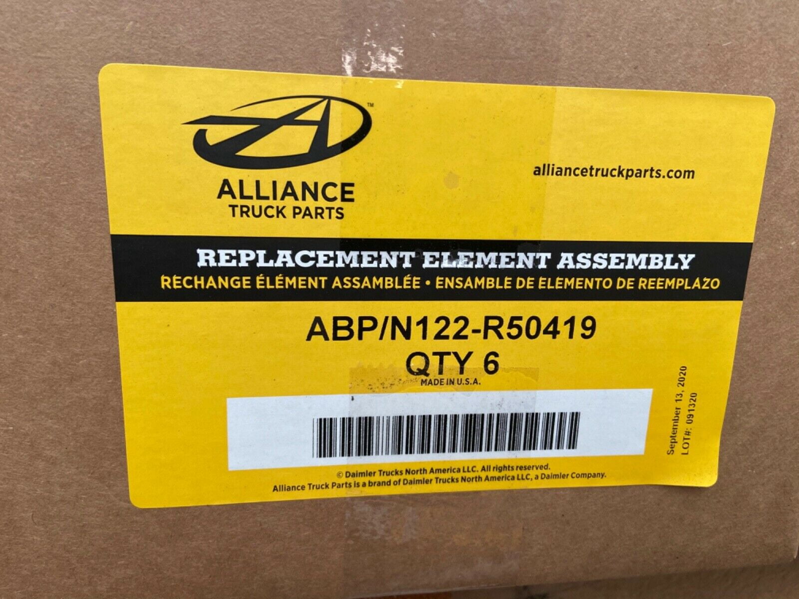 6 ALLIANCE TRUCK PARTS FUEL FILTER WATER SEPARATOR ABP/N122-R50419 NEW ...