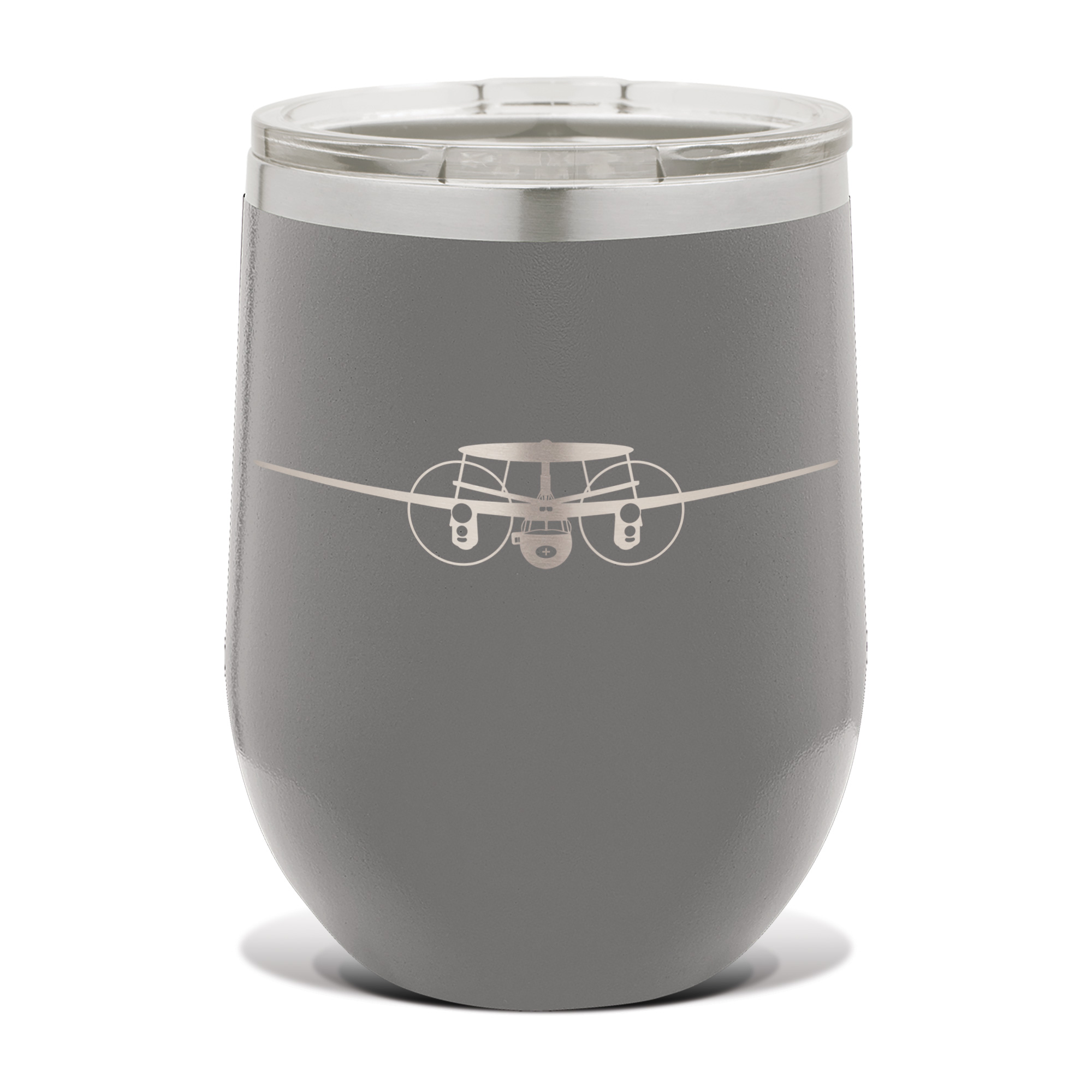 E-2 Hawkeye Wine Tumbler 12 oz - Laser Engraved - Polar Camel ...