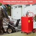 Fuel Caddy, 30 Gallon Portable Gas Storage Tank On 4 Wheels with Manual ...