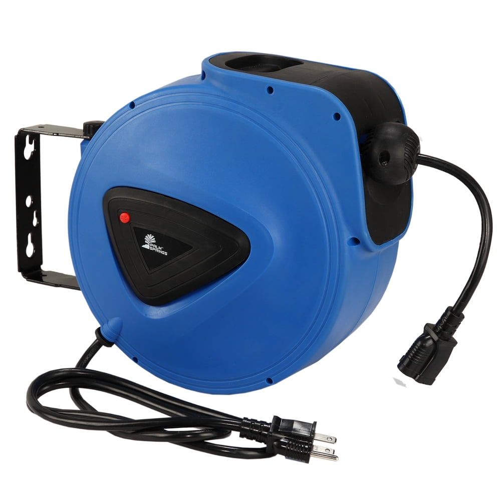 Palm Springs Indoor/Outdoor 50ft 3 Prong Extension Power Cord and Wall ...