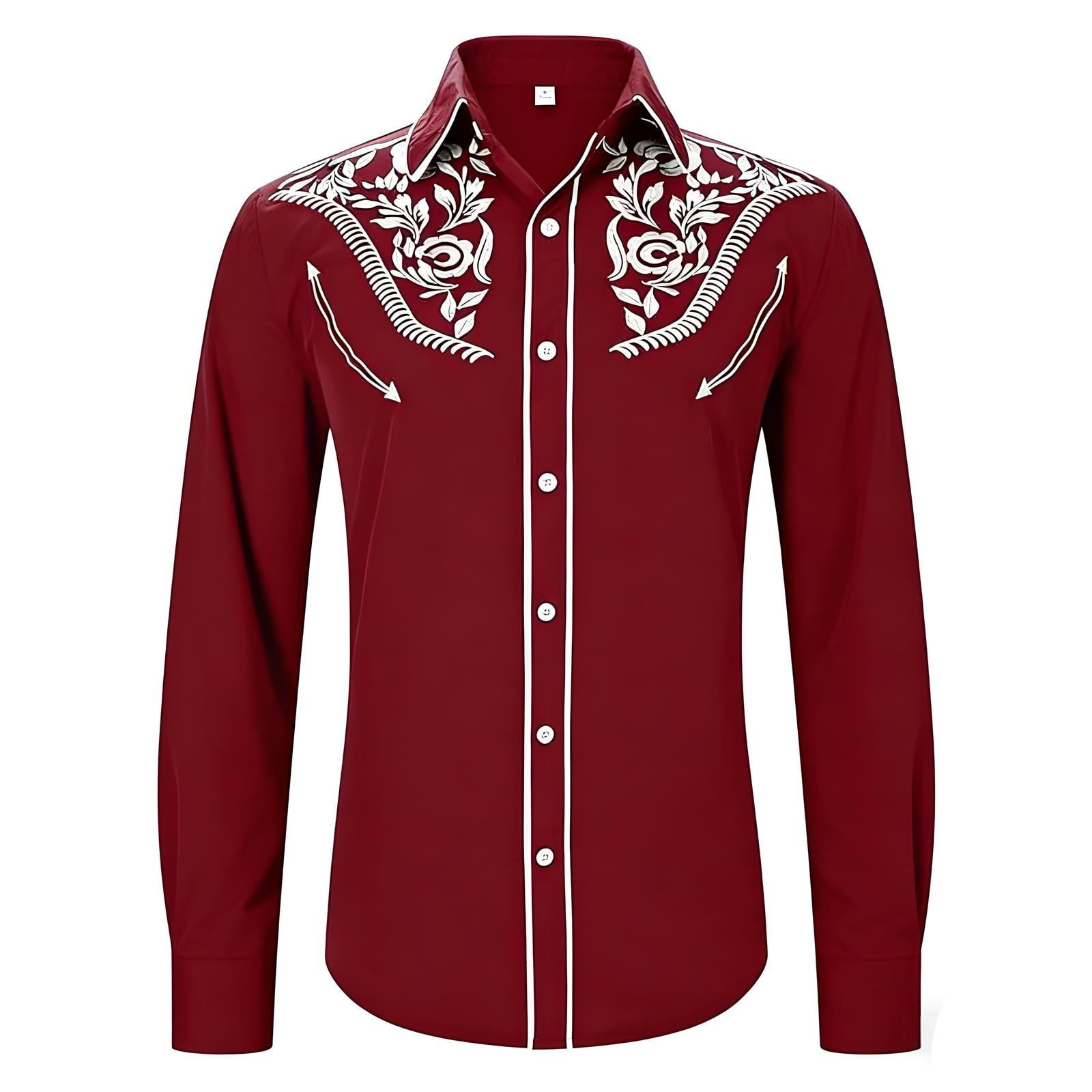 Click here for Miashui Western Cowboy Print Button Down Shirt Lon... prices