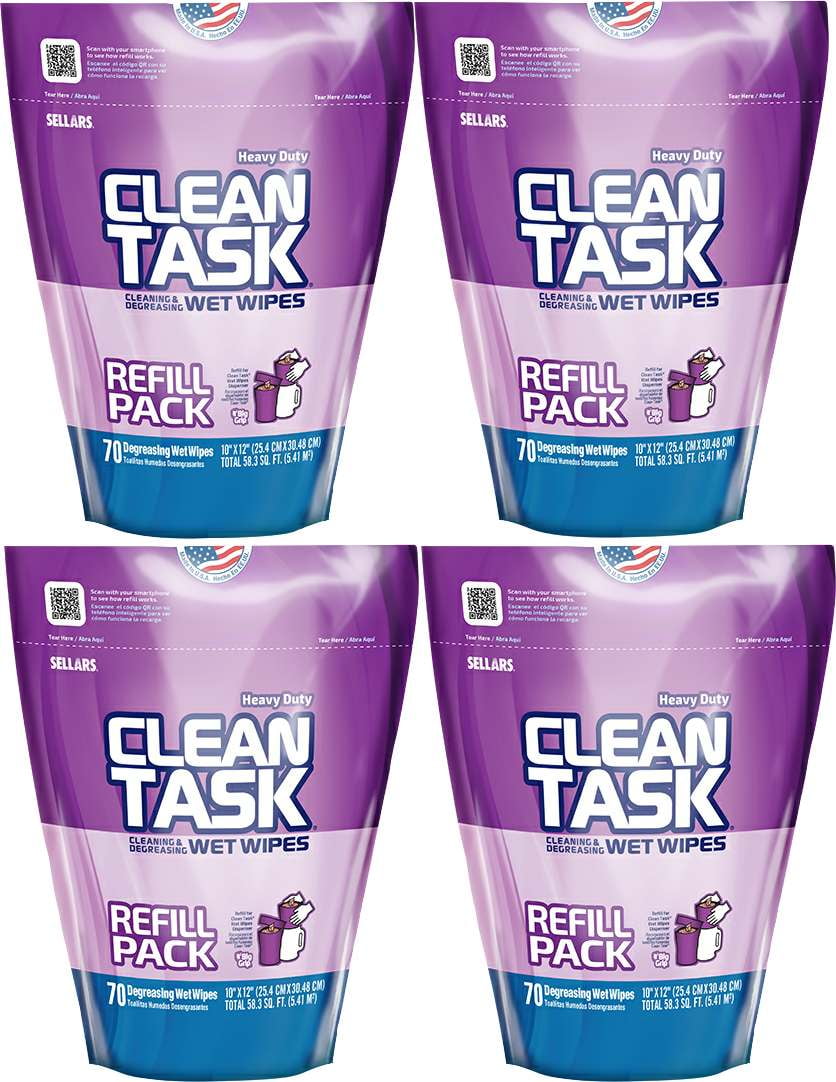 SELLARS 90174 CLEAN TASK™ CLEANING & DEGREASING WET WIPE REFILL PACK ... SELLARS 90174 CLEAN TASK™ CLEANING & DEGREASING WET WIPE REFILL PACK ...