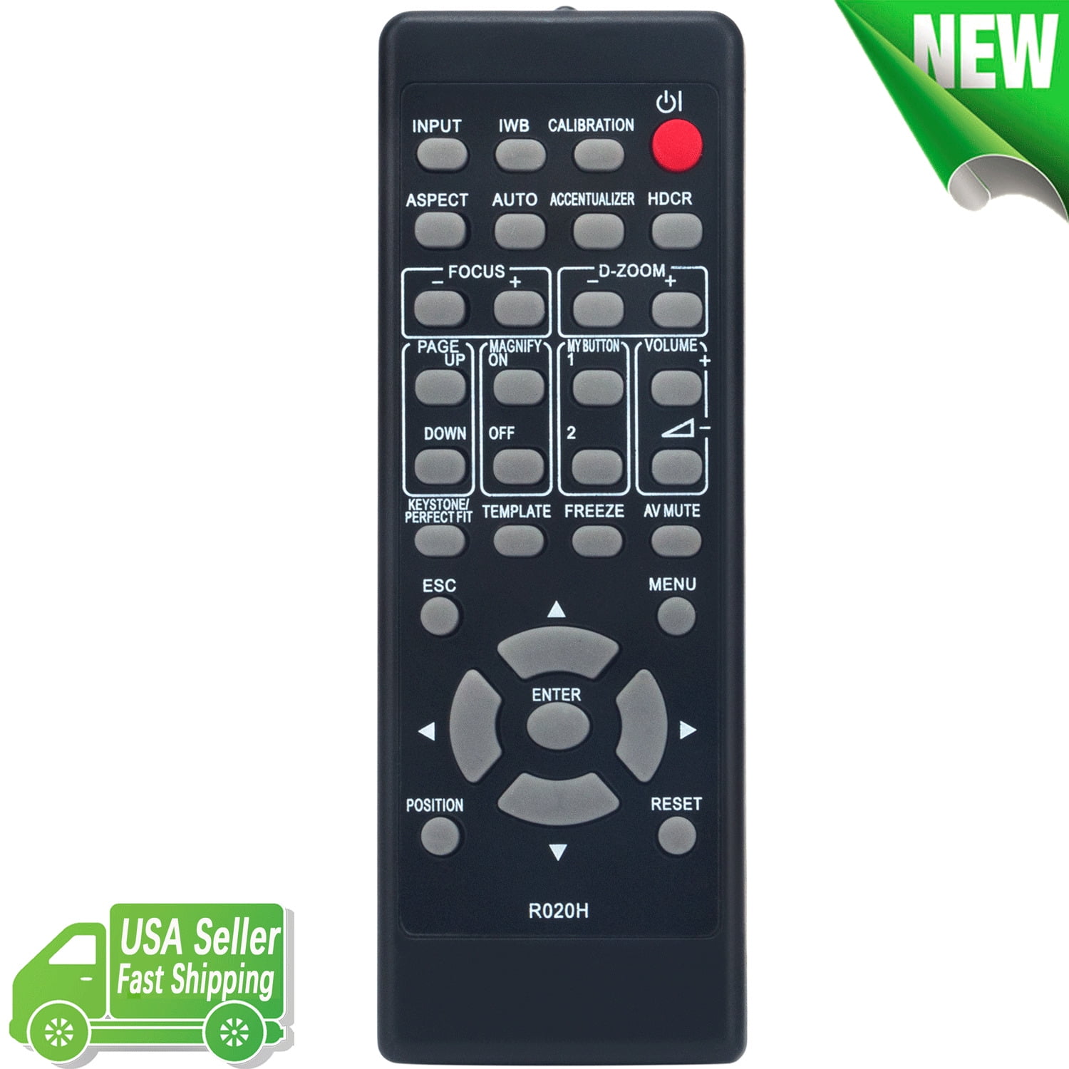 R020H Replace Remote Control for Hitachi Projector CP-AX2503 CP-AX3003 ...