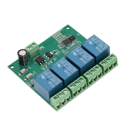 4 Channel Relay Module, ESP8266 Power Off Memory Relay Board Wireless ...