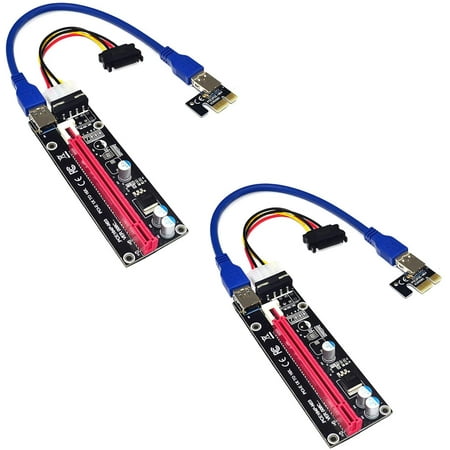 PCI-E Express Cable 1X to 16X Graphics Extension Ethereum ETH Mining ...