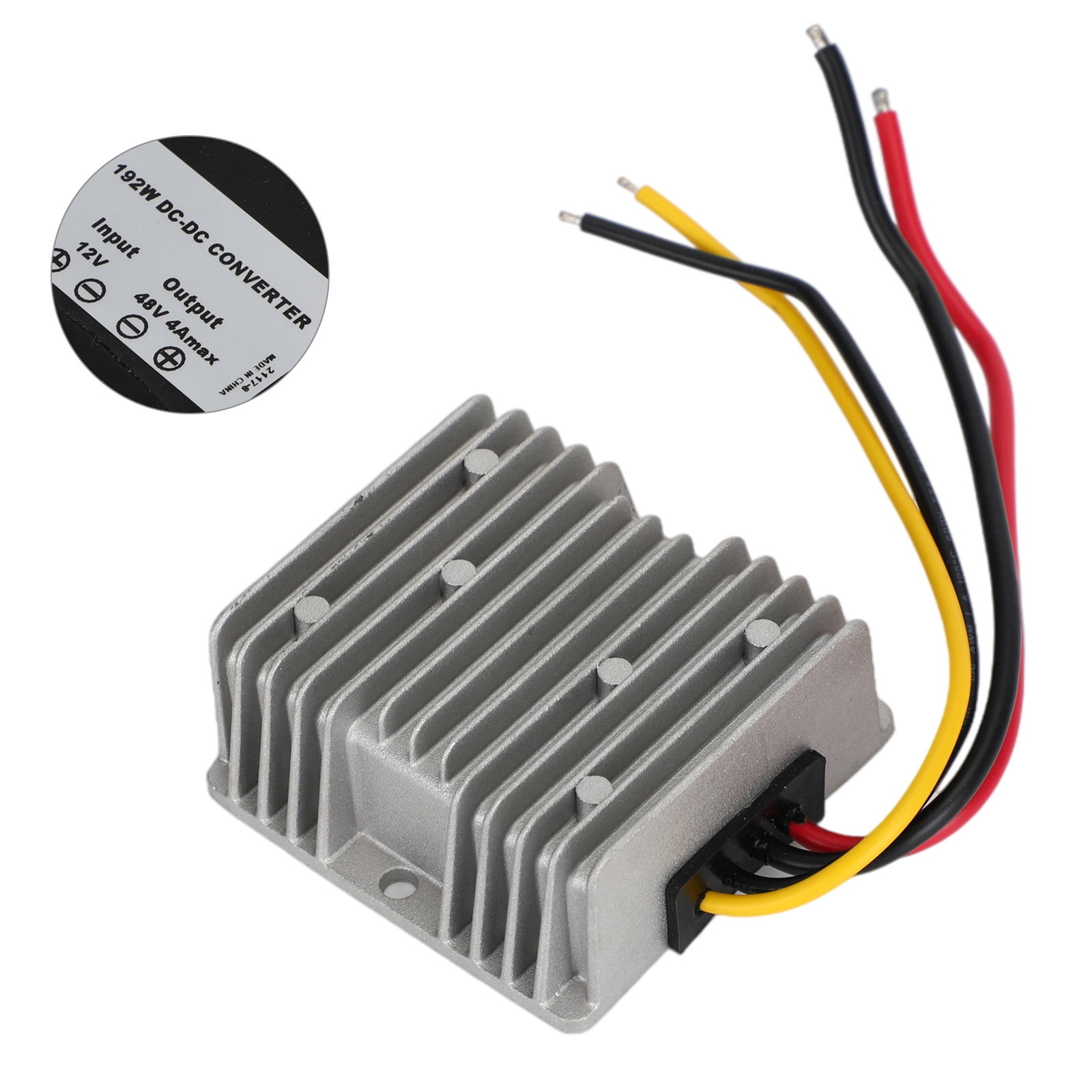 Motor Genic Waterproof DC/DC Converter Regulator 12V Step Up to 48V 4A 192W - Walmart.com