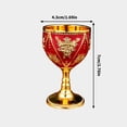 2 Piece 30ml Metal Embossing Wine Drinking Cups Rose Flower Chalices ...