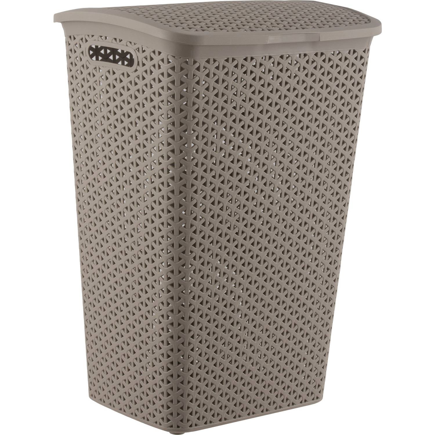 Cesto Canasto Para Ropa Bali 55 Litros Con Tapa Taupe | Knasta Chile