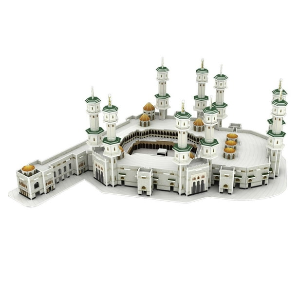 World Famous Architecture The Great Mosque of Mecca Masjid Al-Haram 3D ...