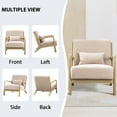 Bonzy Home Mid Century Modern Accent Chair, Beige - Walmart.com