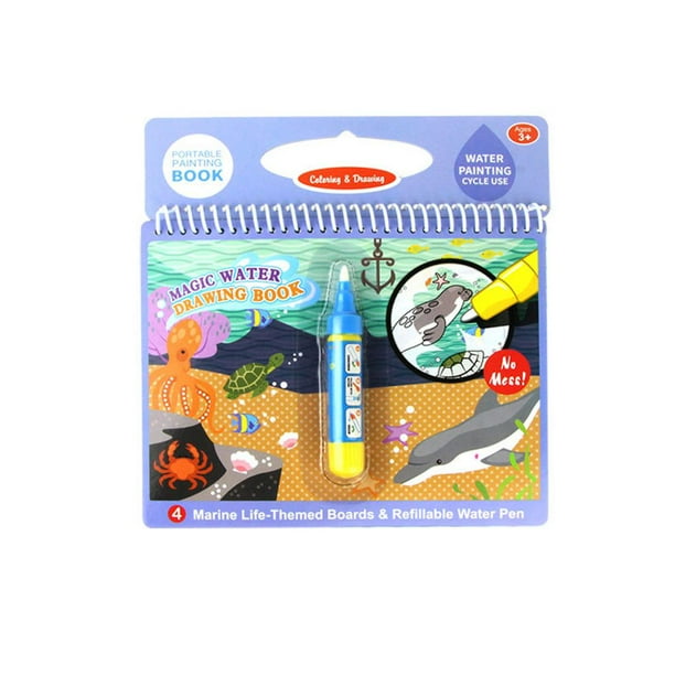 Children Water Reveal Coloring Book Writing Painting Kids book Water ...