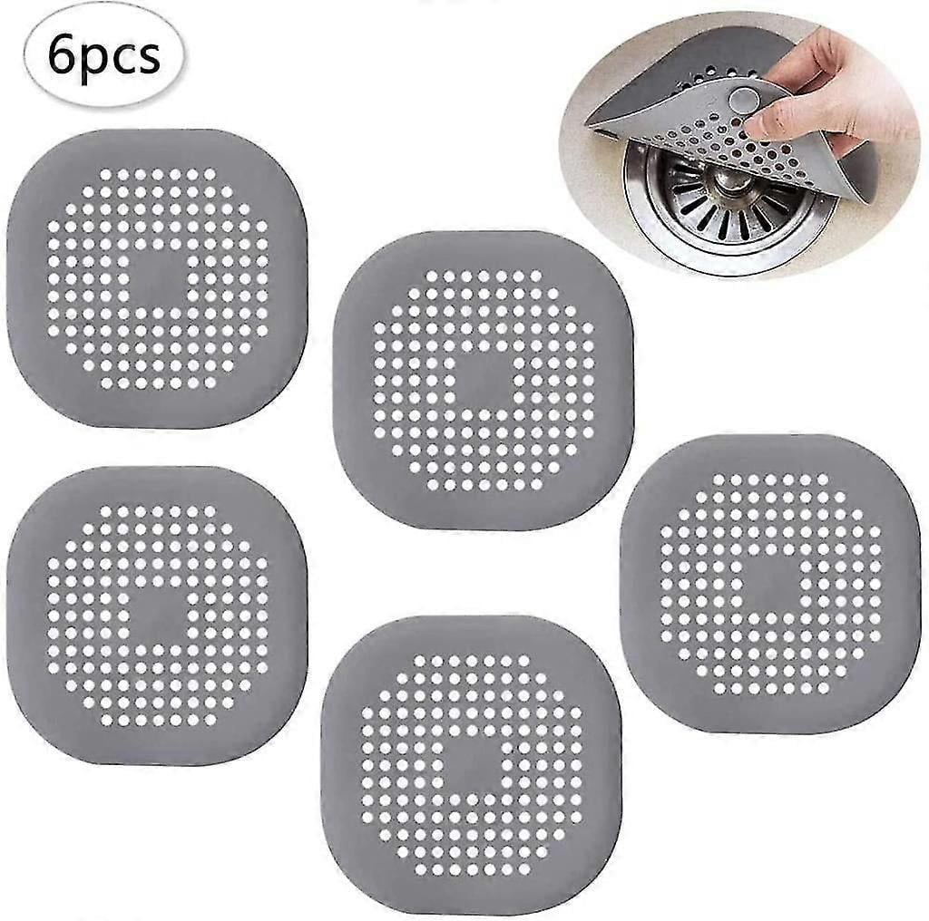 Drain Strainer,6 Pieces Hair Catcher Drain Hair Strainer Sink Strainer ...