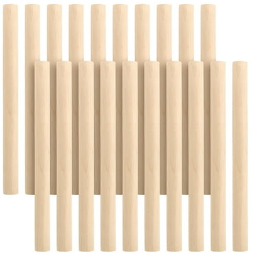50 Pcs Dowel Rods, 1/4 x 12 Inch Wooden Dowels Craft Sticks Unfinished ...