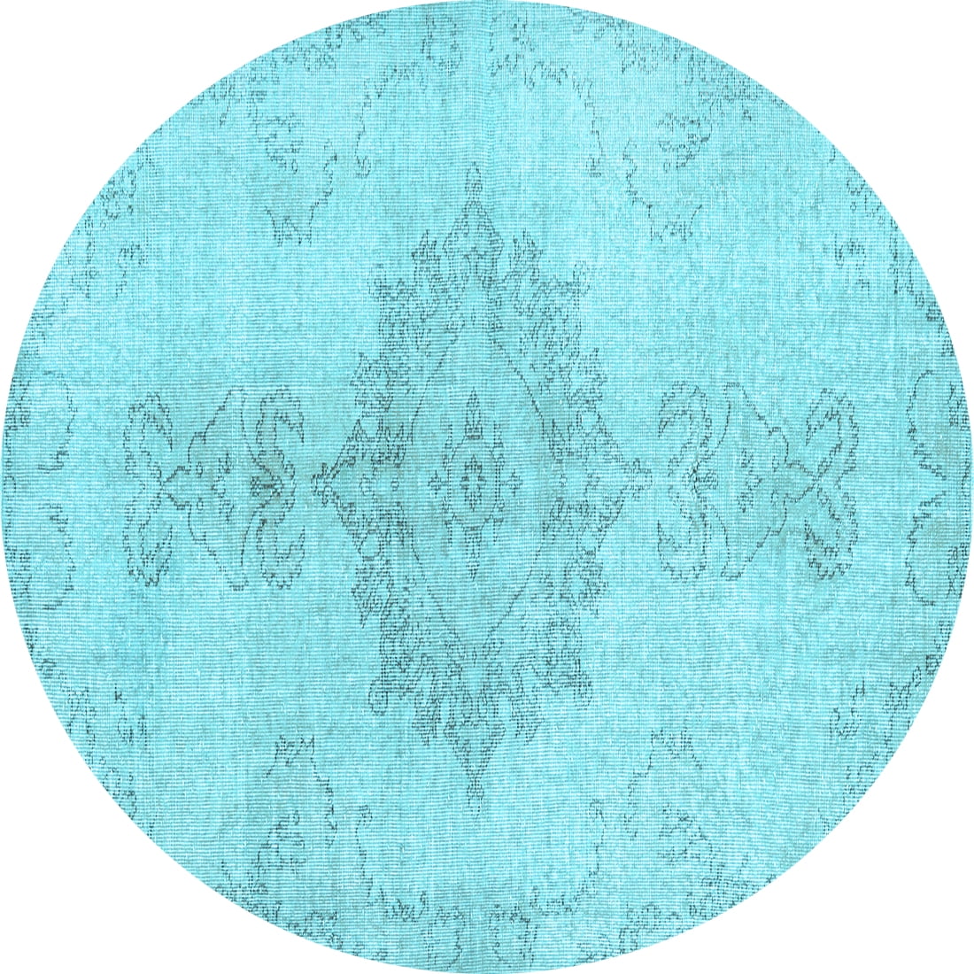 Ahgly Company Indoor Round Abstract Light Blue Contemporary Area Rugs ...