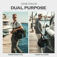 Fishing Tackle Bag with Rod Holder Saltwater & Freshwater Resistant ...