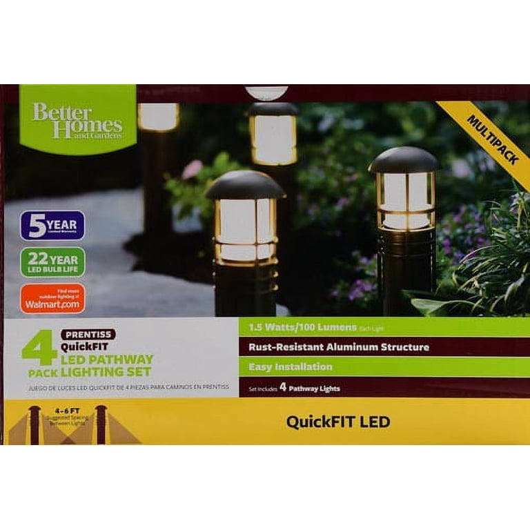 Better Homes Gardens Prentiss Outdoor Quickfit Led Pathway Light