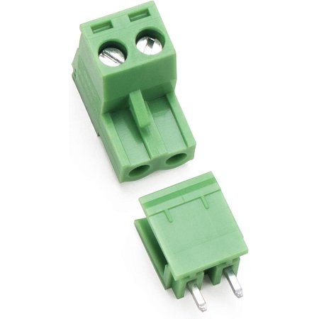 10 Sets 2-Pin 5.08mm Pitch PCB Mount Screw Terminal Block, Straight ...