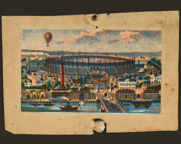 Print: View Of The Paris Exposition Of 1867 Showing Waterfront, Main ...