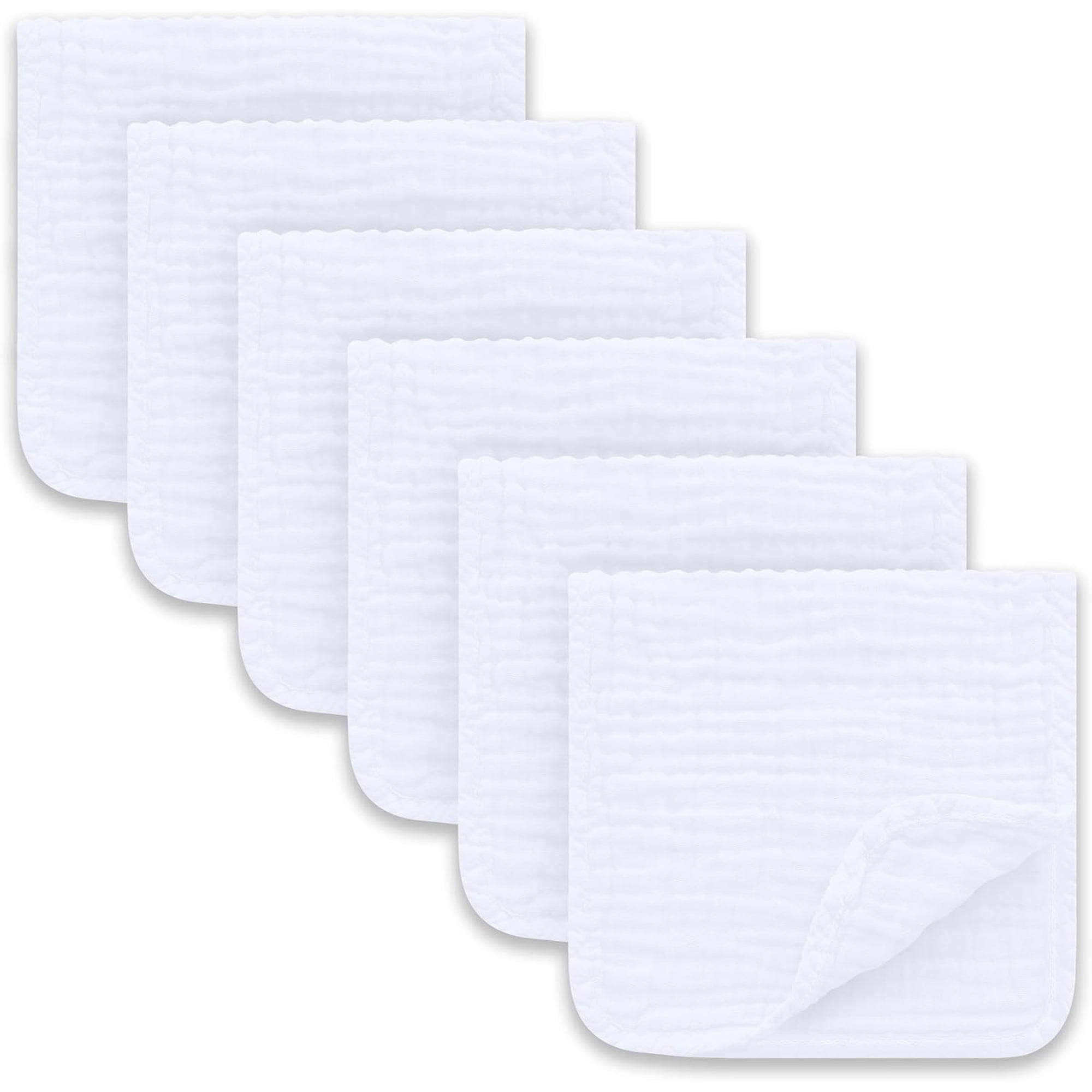Click here for Pinesc 6 Pack Muslin Burp Cloths - Ultra-Soft 100... prices