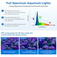 LED Aquarium Light Saltwater Aquarium Lamp 30W Full Spectrum with ...