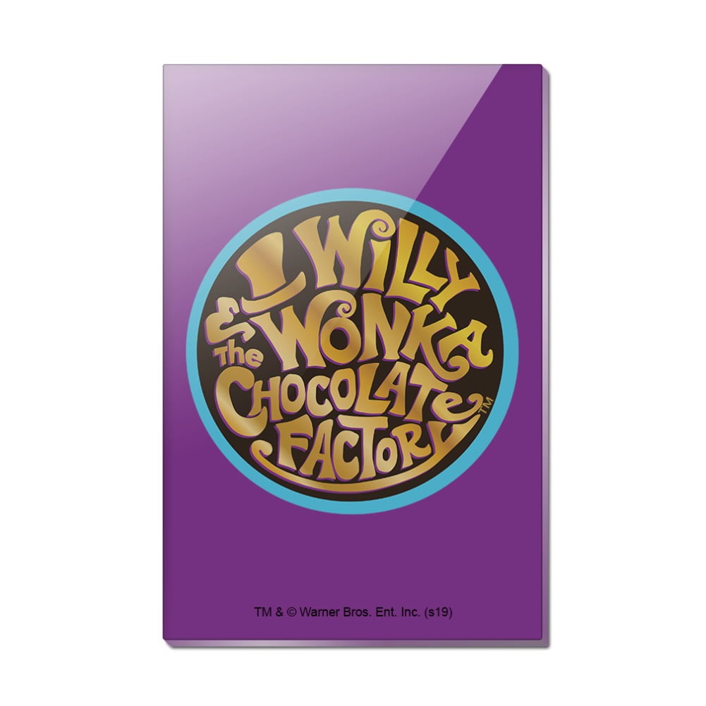 Willy Wonka and the Chocolate Factory Logo Rectangle Acrylic Fridge ...