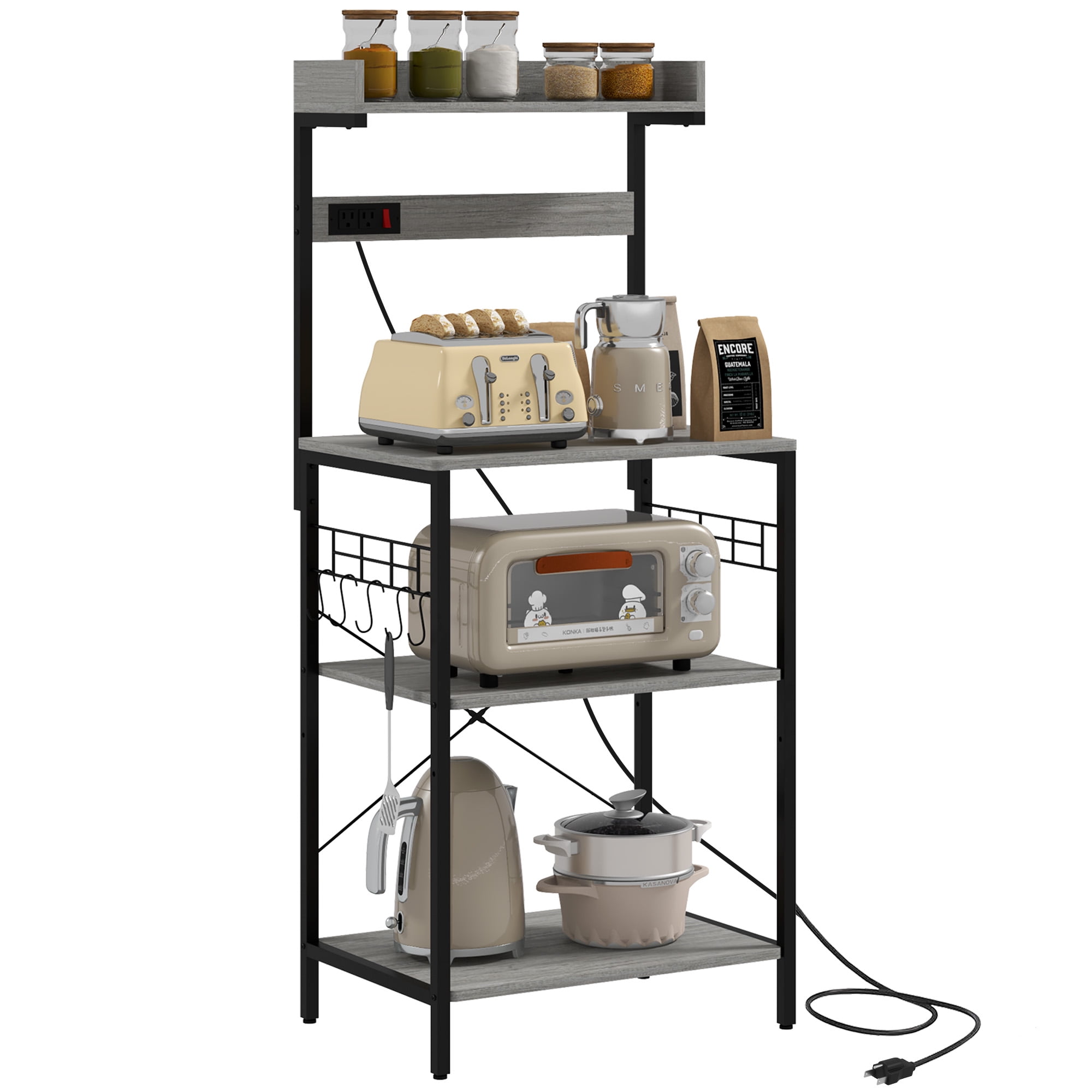 Click here for Homcom Kitchen Bakers Rack With Power Outlet  Adju... prices