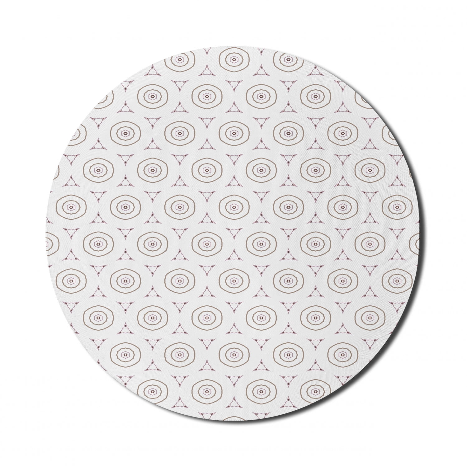 Geometrical Mouse Pad for Computers, Dodecagons Inside Circular ...