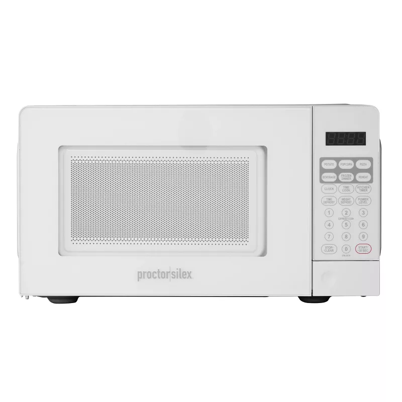 Open Box PROCTOR SILEX 700W 0.6CU FT COUNTERTOP MICROWAVE OVEN - WHITE ...