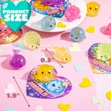 Joyfy 28 Packs Valentines Day Cards with Glitter Mochi Squishy Toys ...