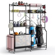 Free Shipping! SKYSHALO Rolling Sports Ball Storage Cart with Lockable ...