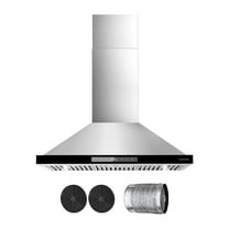 KFFKFF 36-inch Range Hood, 800 CFM Stainless Steel Ceiling Mounted ...