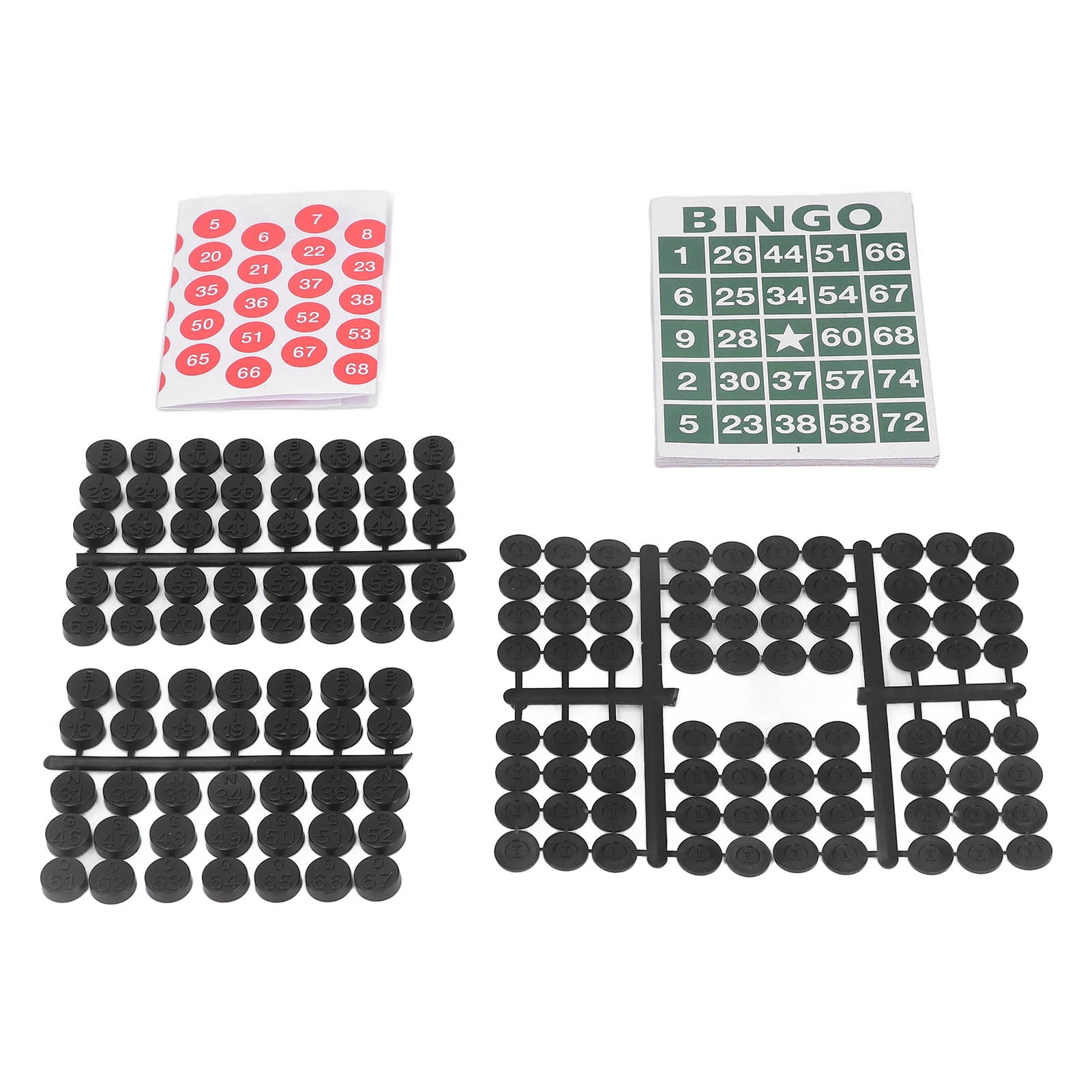 Juego de mesa de números de plástico, tarjetas de números clásicas y ...