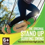 Swurfer Stand Up Surfing Swing, Wooden Outdoor Swing for Kids & Adults ...