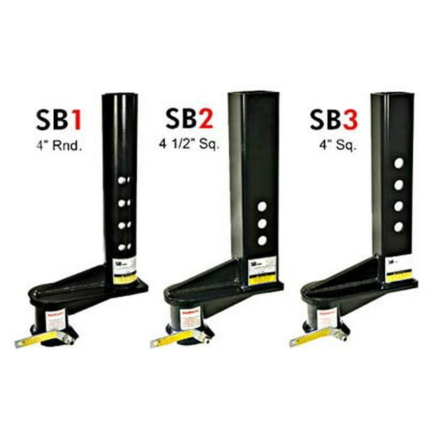 SB1 - Extended 9 Inch Offset Gooseneck Coupler for 4 Inch ID Round Tube ...