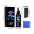 Black Plastic Trim Restorer Spray for Cars, Interior Exterior, UV ...