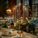 WYZworks 10" Fluted Ribbed LED Brown Tan Grooved Pillar Candles, Remote & 24h Timer Memory, On ...