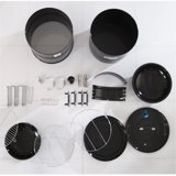 EasyGo Products Big Bad Barrel BBQ Smoker Grill, 5-in-1 Smoker, Grill ...