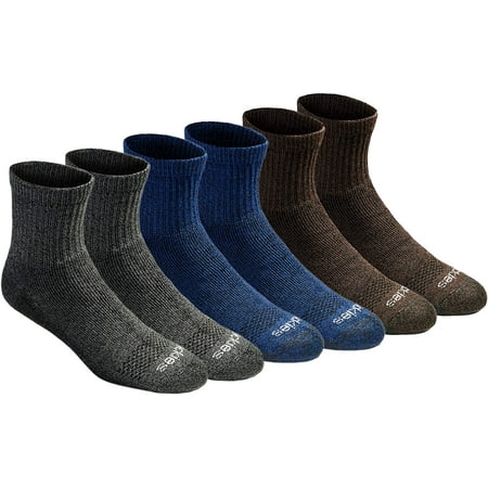 HTWW Men's Dri-tech Moisture Control Quarter Socks Multipack | Walmart ...