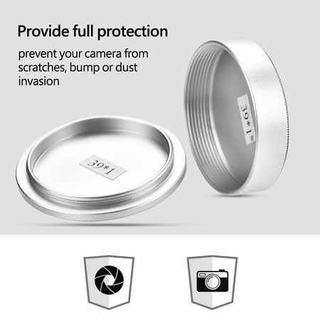 Ccdes Metal Protective Body Front & Rear Lens Dust Cap Cover for M39 ...