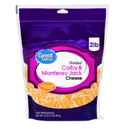 Great Value Shredded Colby & Monterey Jack Cheese, 32 Oz. - Walmart.com