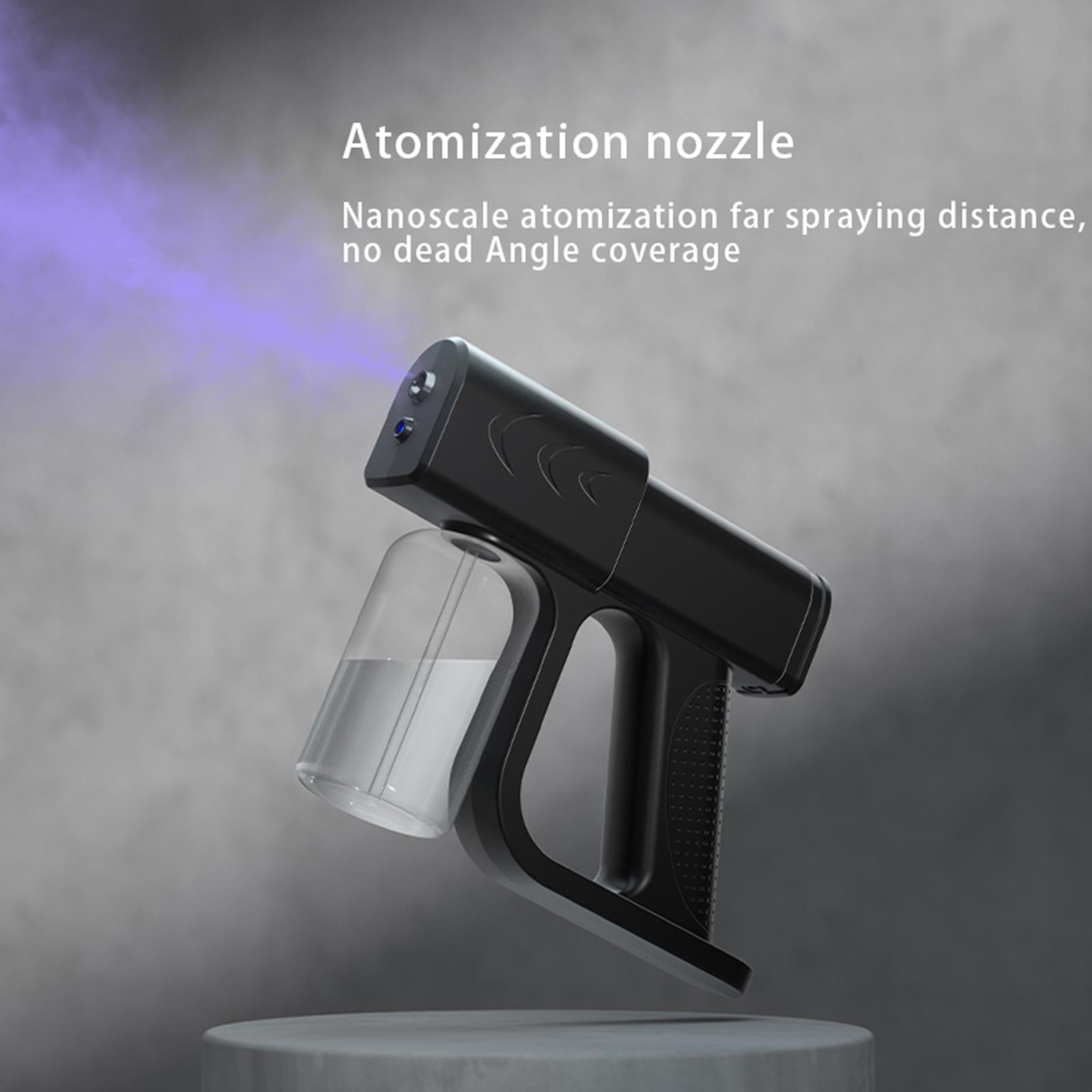 Nano Sanitizer Sprayer Inalámbrico Una tecla para iniciar USB 250ml pulverizadora de luz azul ...