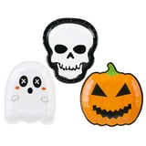 25Pcs Halloween Ghost Plates, Disposable Paper Dessert Plates Tableware ...