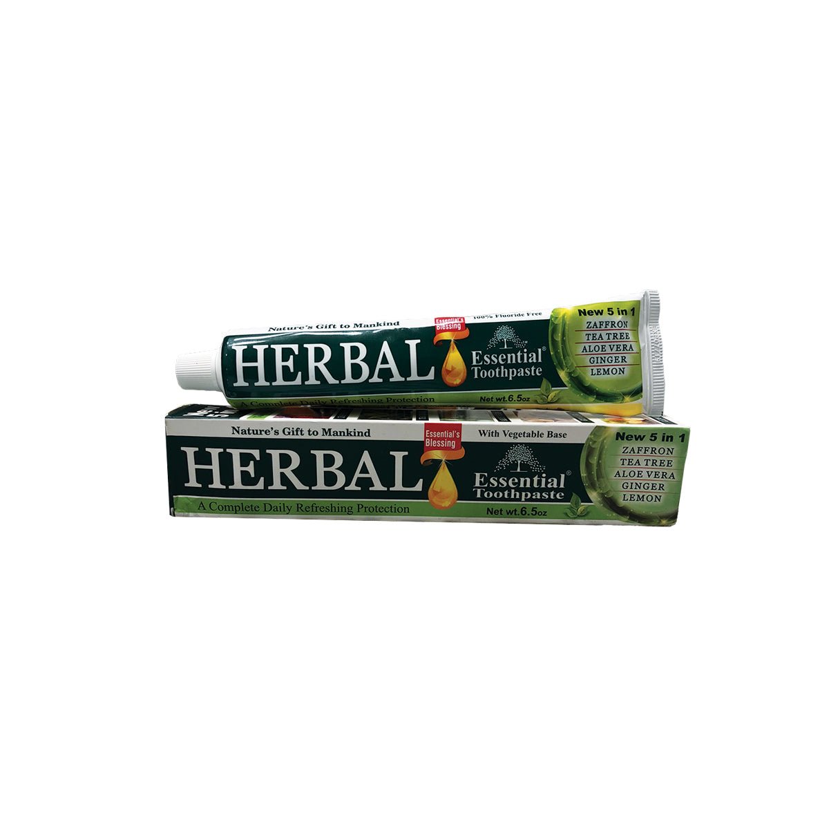 Singhcart Essential Herbal Toothpaste 5in1 Organic 6.5oz (Pack of 6 ...