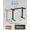 Dual Motor Standing Desk Frame with Built-in Power Strip, Electric ...