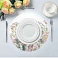 GZHJMY Beautiful Field Flower Plants 15.4 Inch Round Dinner Placemat ...