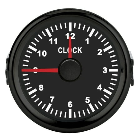 Auto Timepiece,2in Universal Clock Gauge Dashboard Time Clock Clock ...