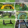 Younik Garden Hose Holder with 4 Spikes 2 Tool Hooks Heavy Duty Metal ...